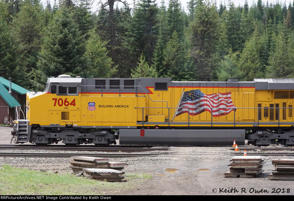 Rear DPU on a Westbound Grain Train